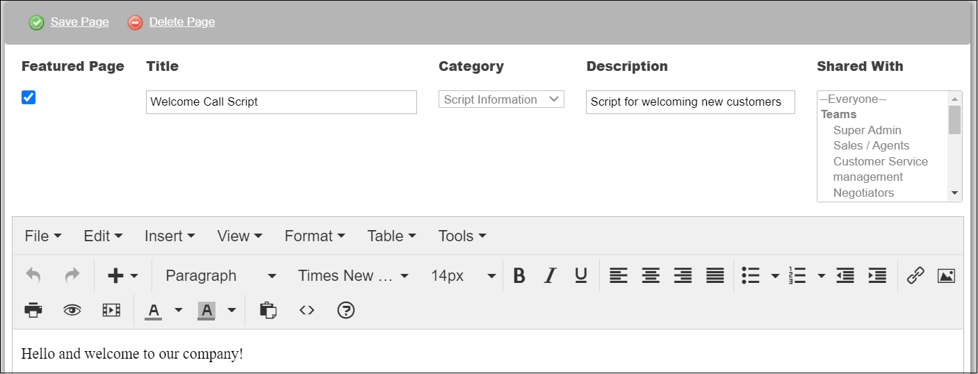 Guidelines Tab – Forth