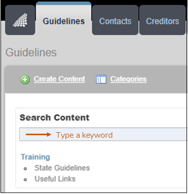 Guidelines Tab – Forth