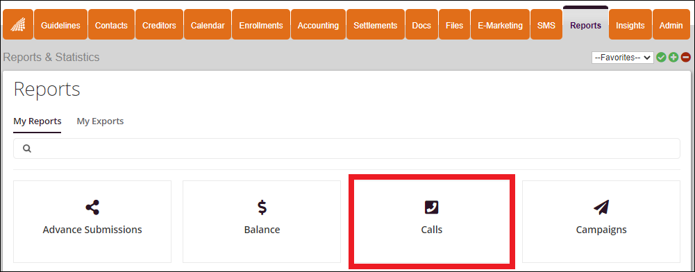 Calls Report – Forth