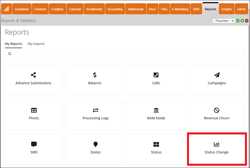 Status Change Report – Forth