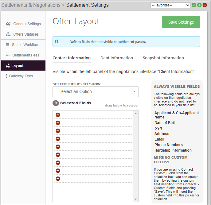 Settlement Fees – Forth