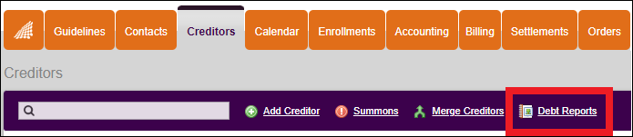 Debts Report – Forth