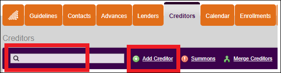 Adding a Creditor Portal User – Forth