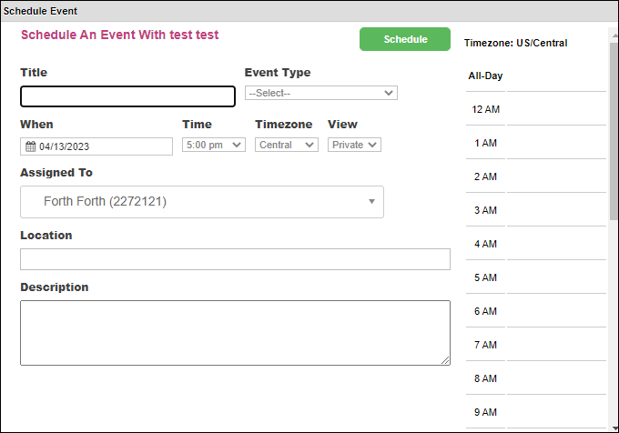 Calendar Tab – Forth