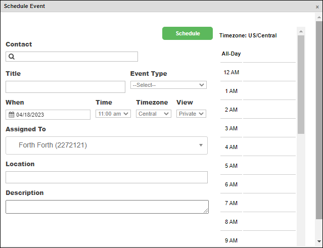 Calendar Tab – Forth