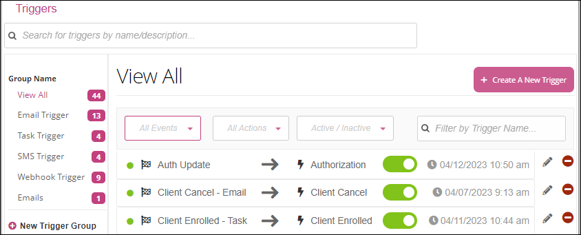 Calendar Tab – Forth
