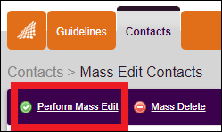 Mass Editing: Contacts – Forth