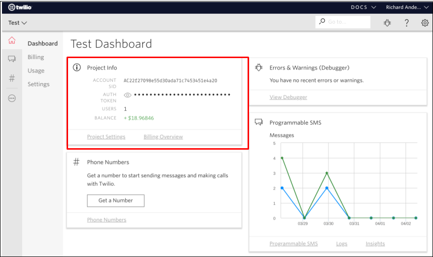 Setting up the SMS platform – Forth