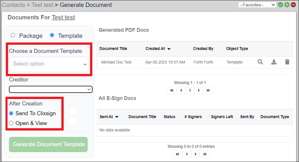 Generating and Sending Documents for Signature – Forth