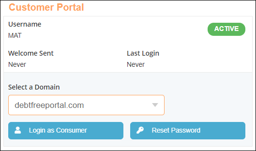 Logging into the Consumer Portal as the Consumer – Forth