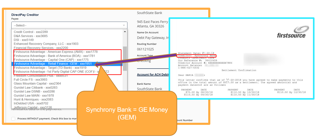 Direct Pay Set Up - Firstsource Advantage – Forth