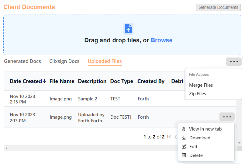 Uploading Client Files – Forth
