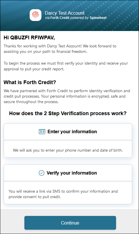 Forth Credit Integration – Forth