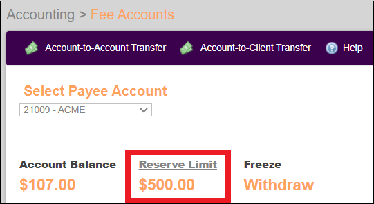 Adding a ForthPay Reserve Account – Forth