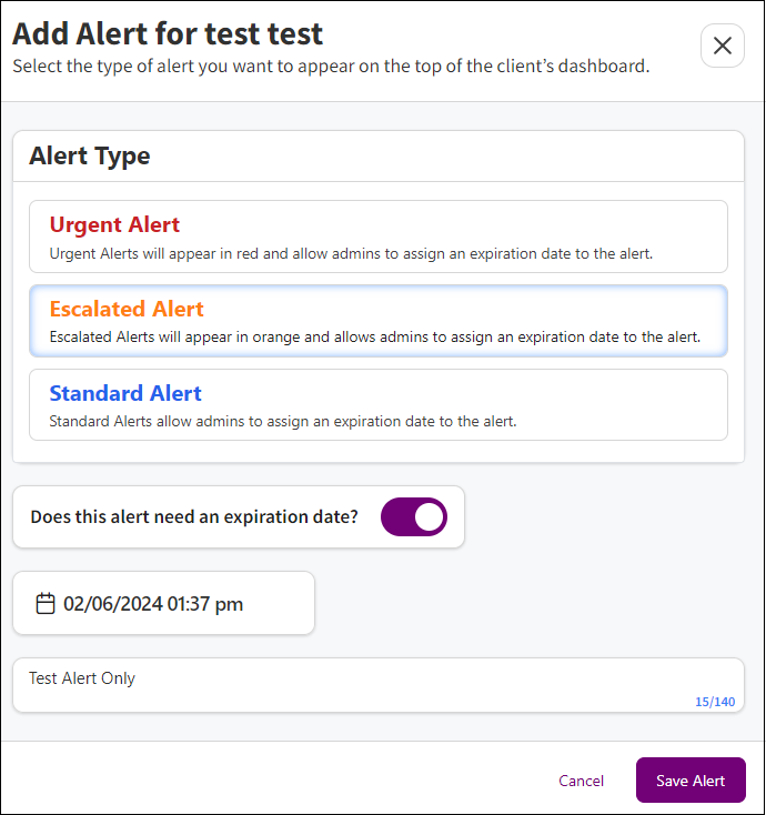 Alerts Feature – Forth