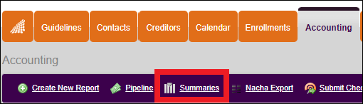 Accounting Summaries – Forth