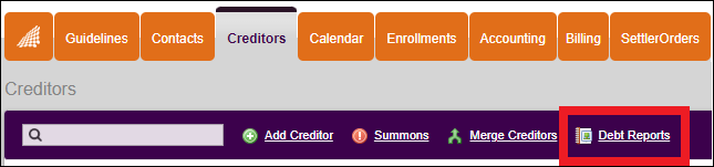 Debts Report – Forth