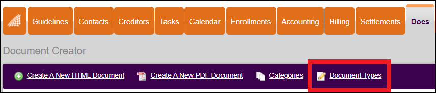 Document Types – Forth