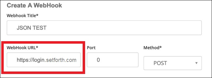 WebHooks - JSON – Forth
