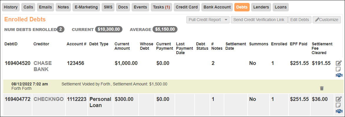 Earned Performance Fee Reversal – Forth