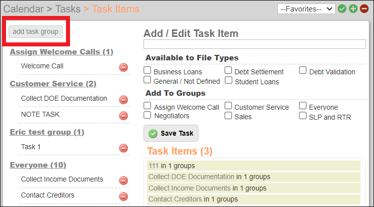 Calendar Tab – Forth