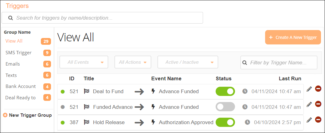 Calendar Tab – Forth