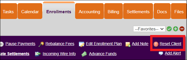 Reset Client – Forth