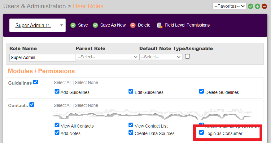 Logging into the Consumer Portal as the Consumer – Forth