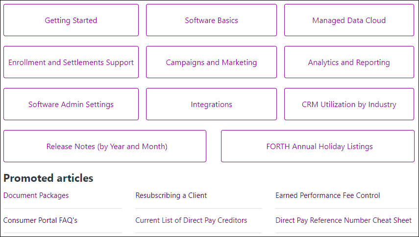 Help Center Introduction – Forth