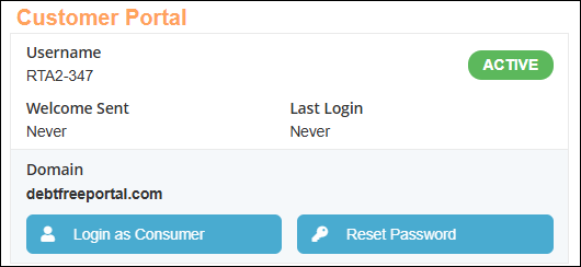 Logging into the Consumer Portal as the Consumer – Forth