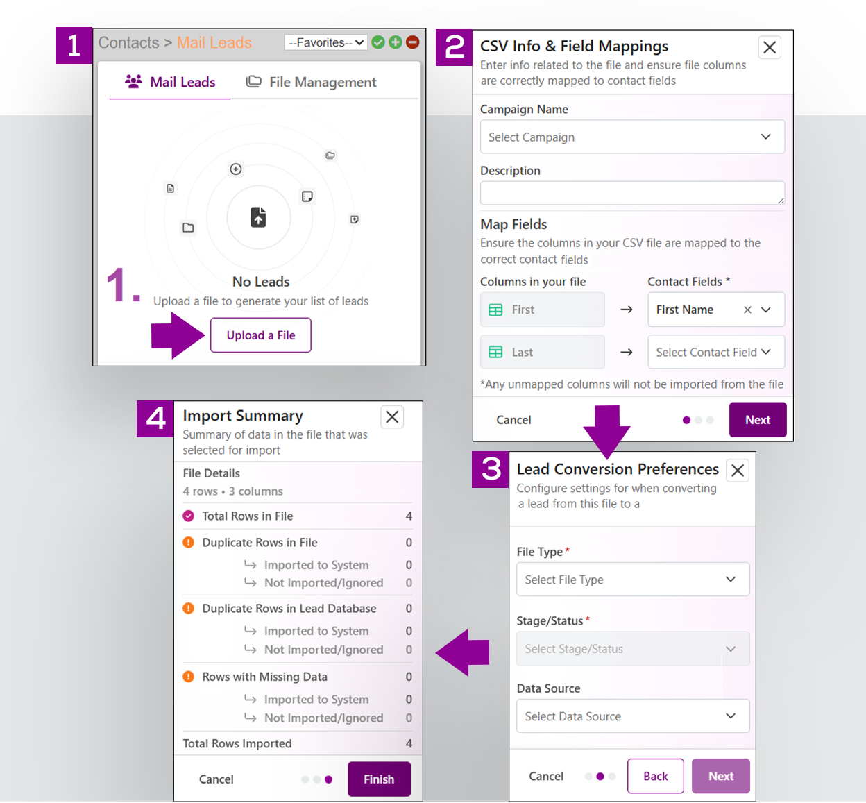 Leads and File Management – Forth