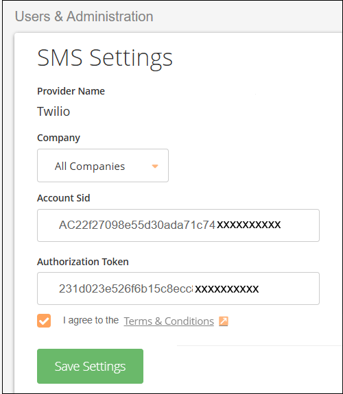 Setting up the SMS platform – Forth