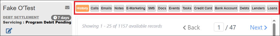 Client Dashboard Overview – Forth