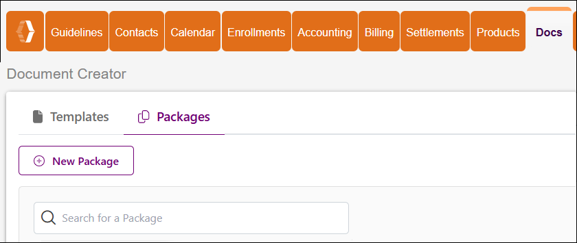 Document Packages – Forth
