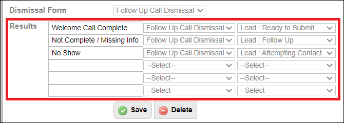 Event Types and Dismissal Forms – Forth